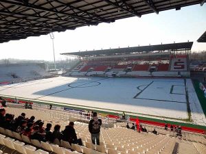 Essen Stadium in the snow | When Saturday Comes