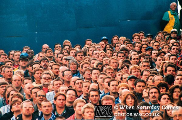 Photo of the week ~ Chelsea supporters watch a match in the 1990s ...