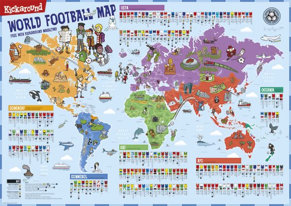Kickaround 1 with FREE giant world football map out now | When Saturday ...